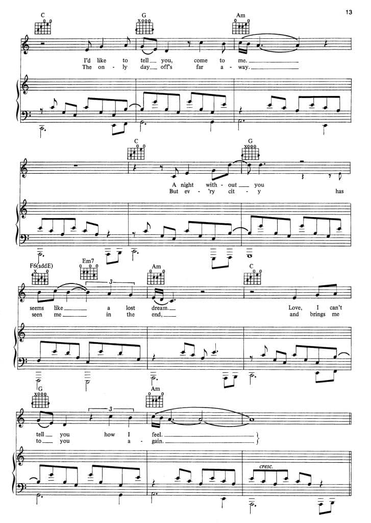 Sheet nhạc bài: ALWAYS SOMEWHERE - Hợp âm Pro